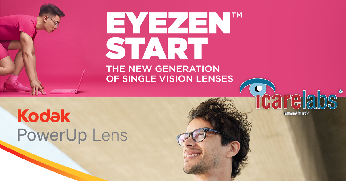 Introducing: Eyezen Start and Kodak PowerUp Single Vision Lenses