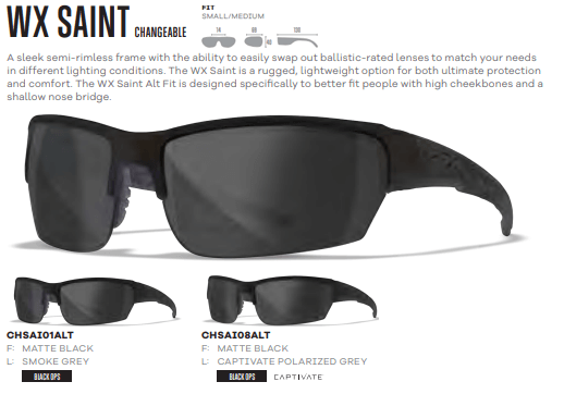 Wiley X Safety Frames Now Available