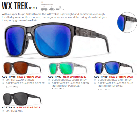 Wiley X Safety Frames Now Available