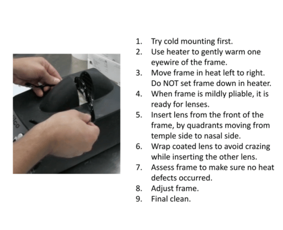 How To Mount Lenses Into Zyl Frames